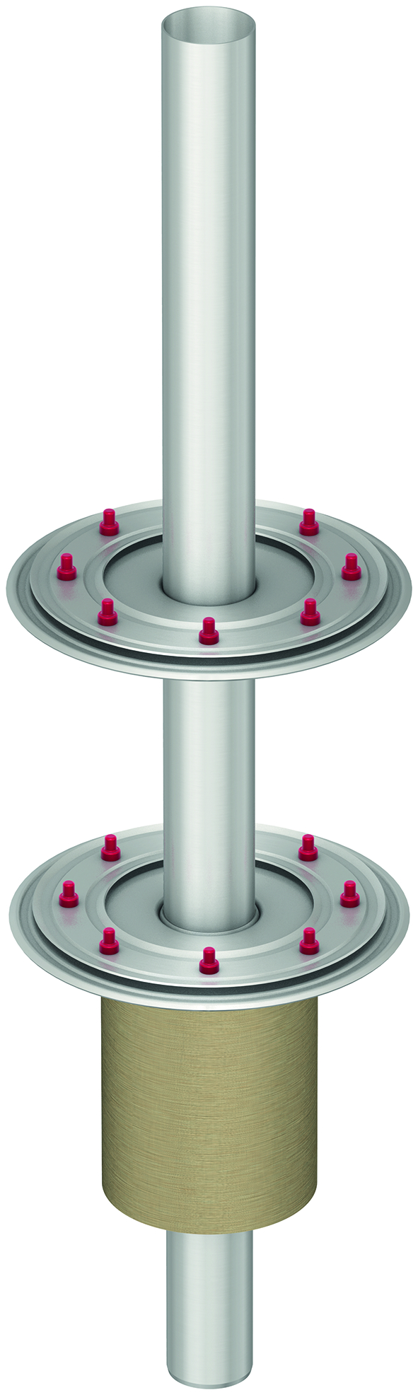 Flachdach-Rohrentlüfter ACO Multiflex DN 125 Edelstahl 1.4301