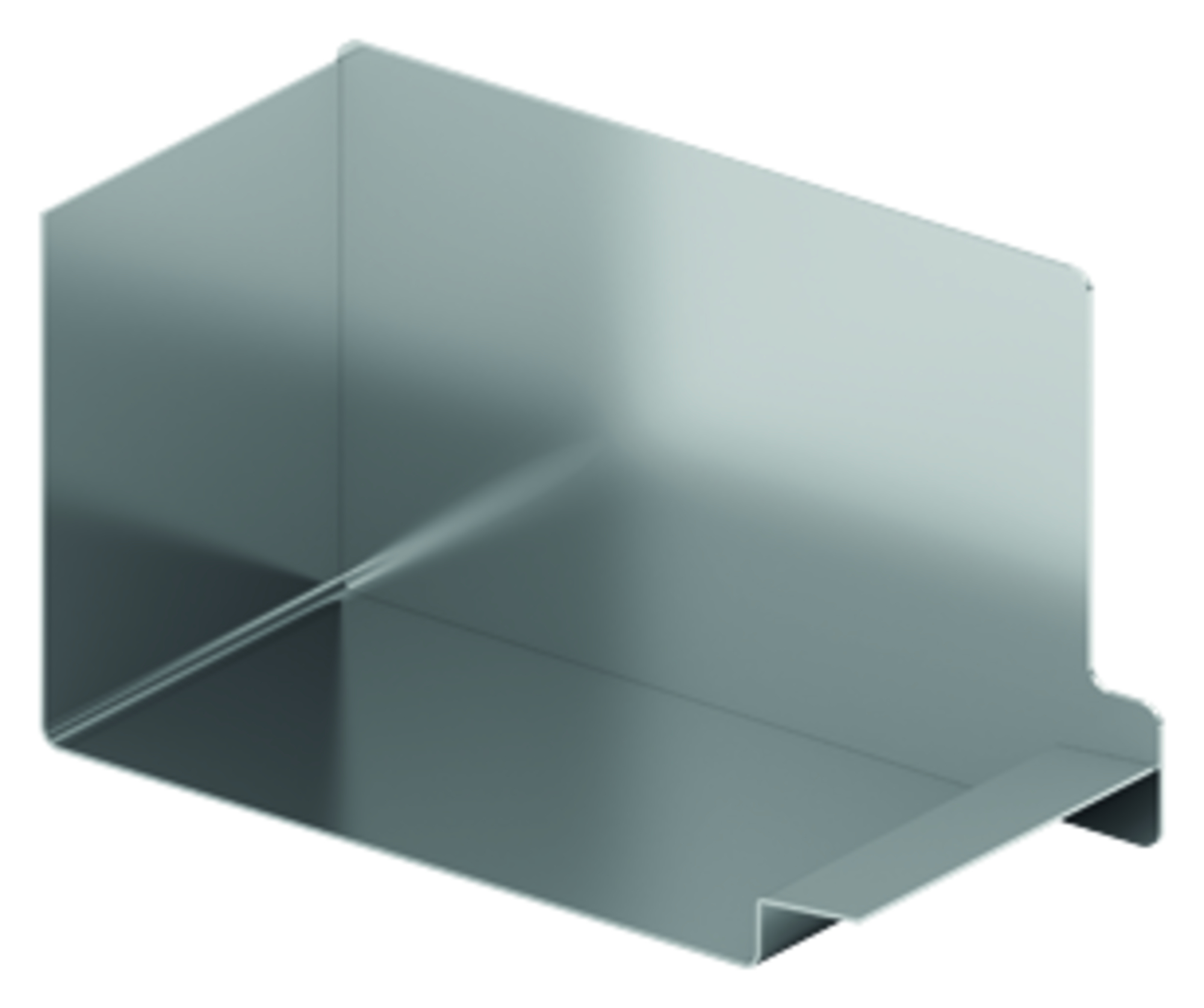 ACO Stirnwand VA ProfiLine free Edelstahl 15x10cm links