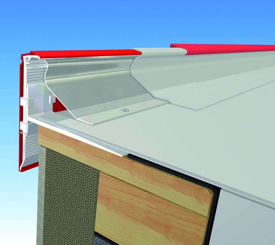 alwitra Dachrandabschlussprofil TA-4F 150mm - Aluminium