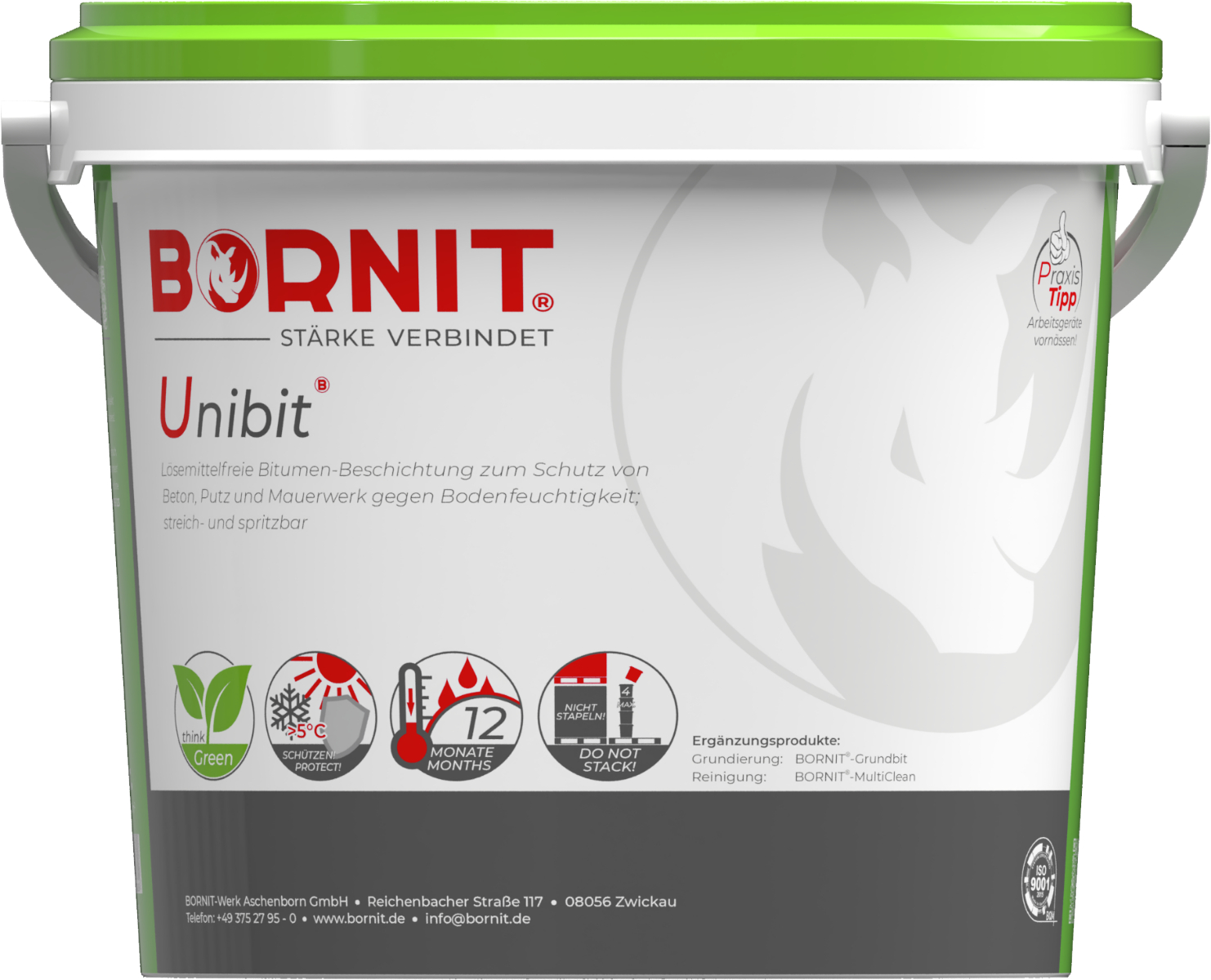 BORNIT Unibit Schwarz 10l Bitumenemulsion Lösemittelfrei