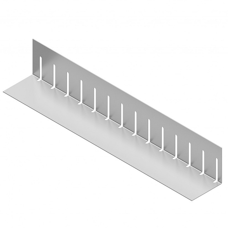 Breuer Kiesfangleiste 60/60mm, 3m, Aluminium