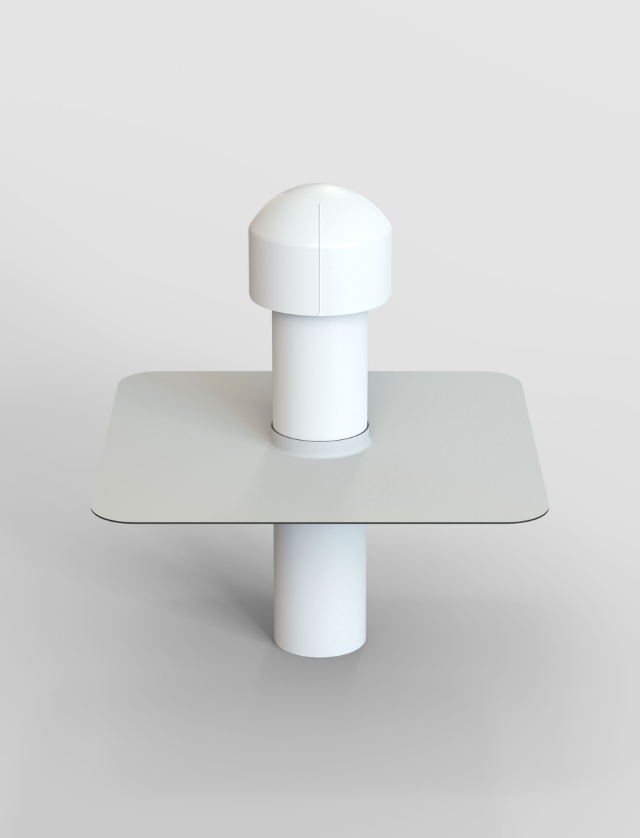 b/s/t PVC Strangentlüfter WD DN70 - Regenhaube & Flachdach