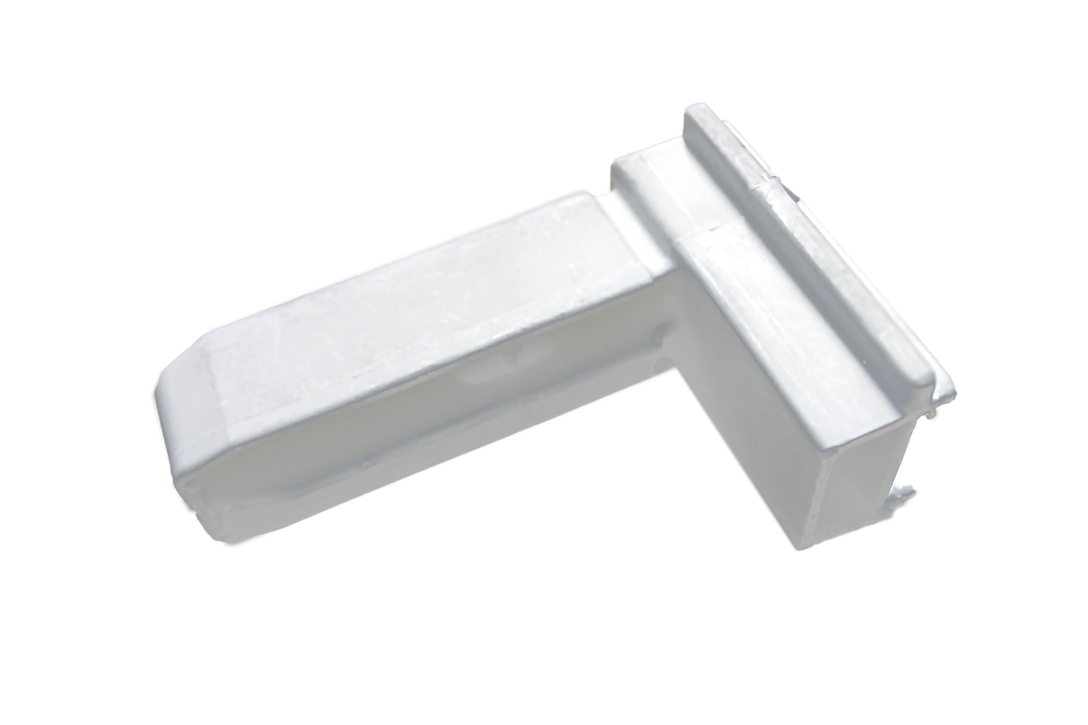 Eckverbinder dekodeck Quarzgrau 90° für Rahmen/Pfosten