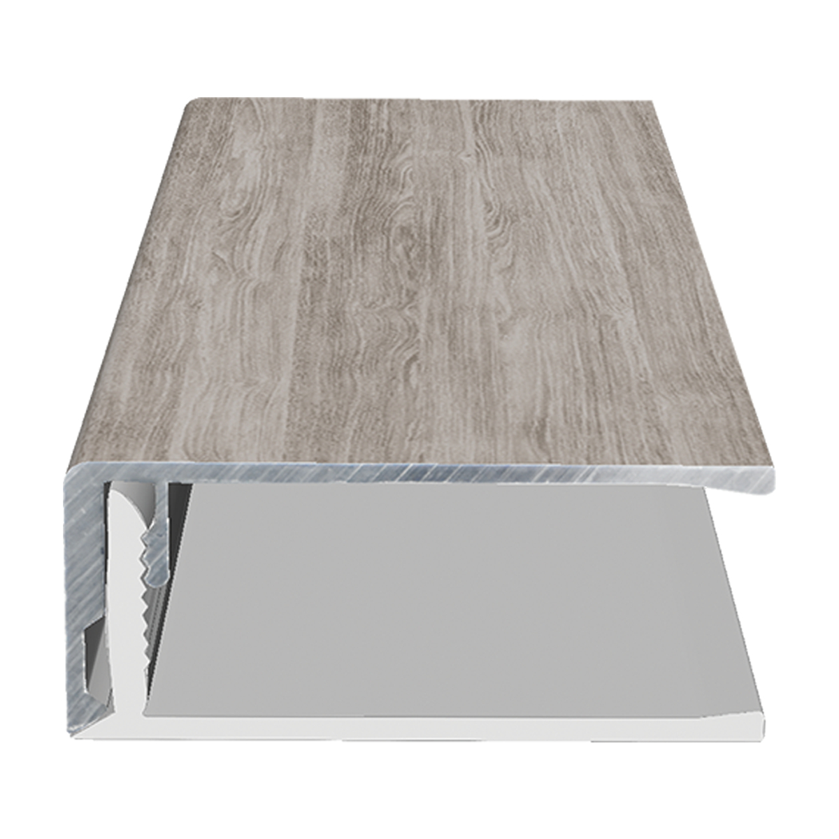 dekodeck Abschlußprofil Alu Grey Stone 6m | Fassadenplatte