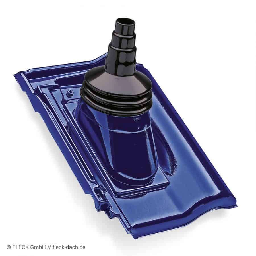 Fleck Antennendurchgang variabel für Biber 18/38 3 pf. KD rotbunt