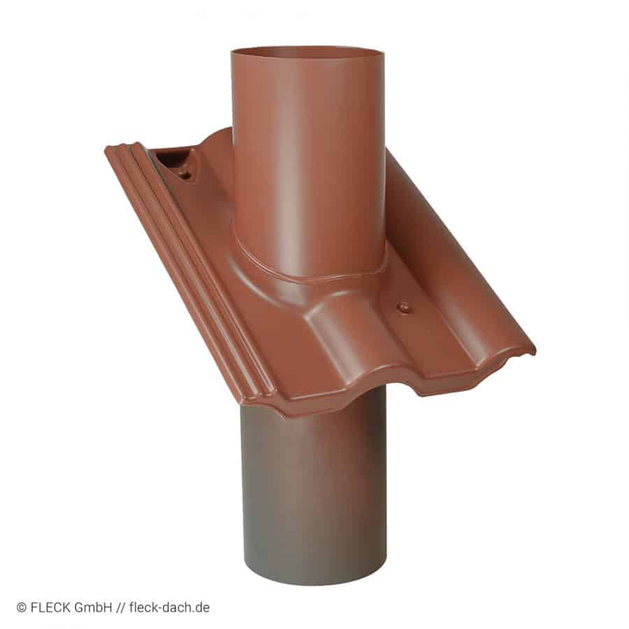 FLECK Thermenabgas-Durchgang DN 150 grau für Creaton DOMINO