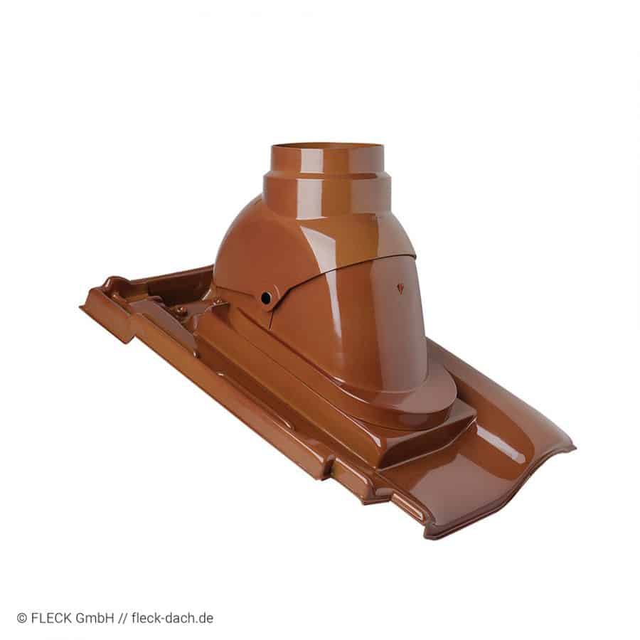 Fleck Thermenabgas-Durchg. Var. DN 100 kobaltschwarz