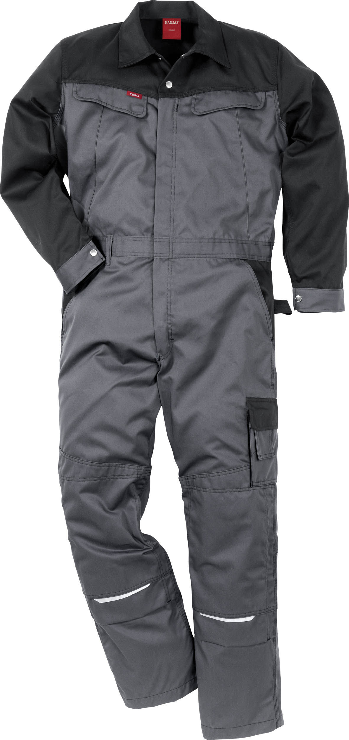 Fristads Kansas Icon Two Overall 8612 LUXE, grau/schwarz, M