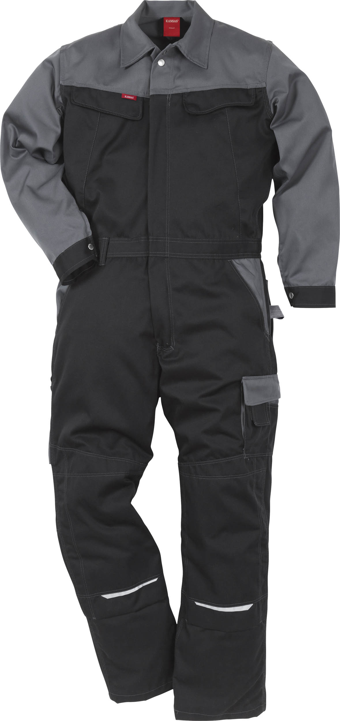 Fristads Kansas Icon Two Overall 8612 LUXE Herren Overall - Schwarz/Grau