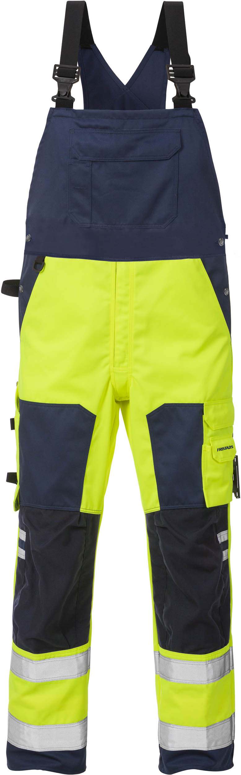 Fristads Hi-Vis Latzhose 1015 PLU - Warnschutz Gelb/Marine C50