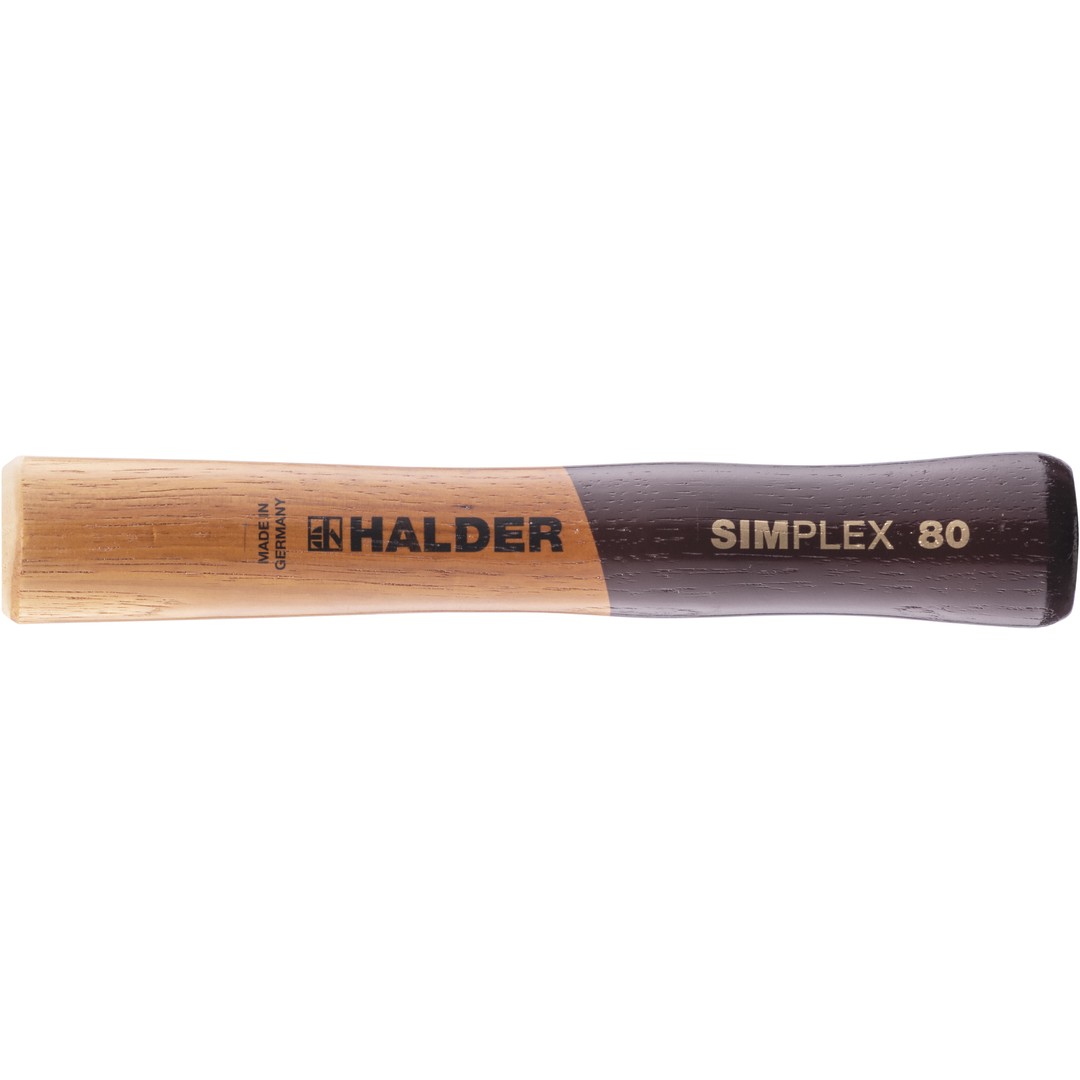 HALDER SIMPLEX Schonhammer-Stiel Holz 80mm extra kurz