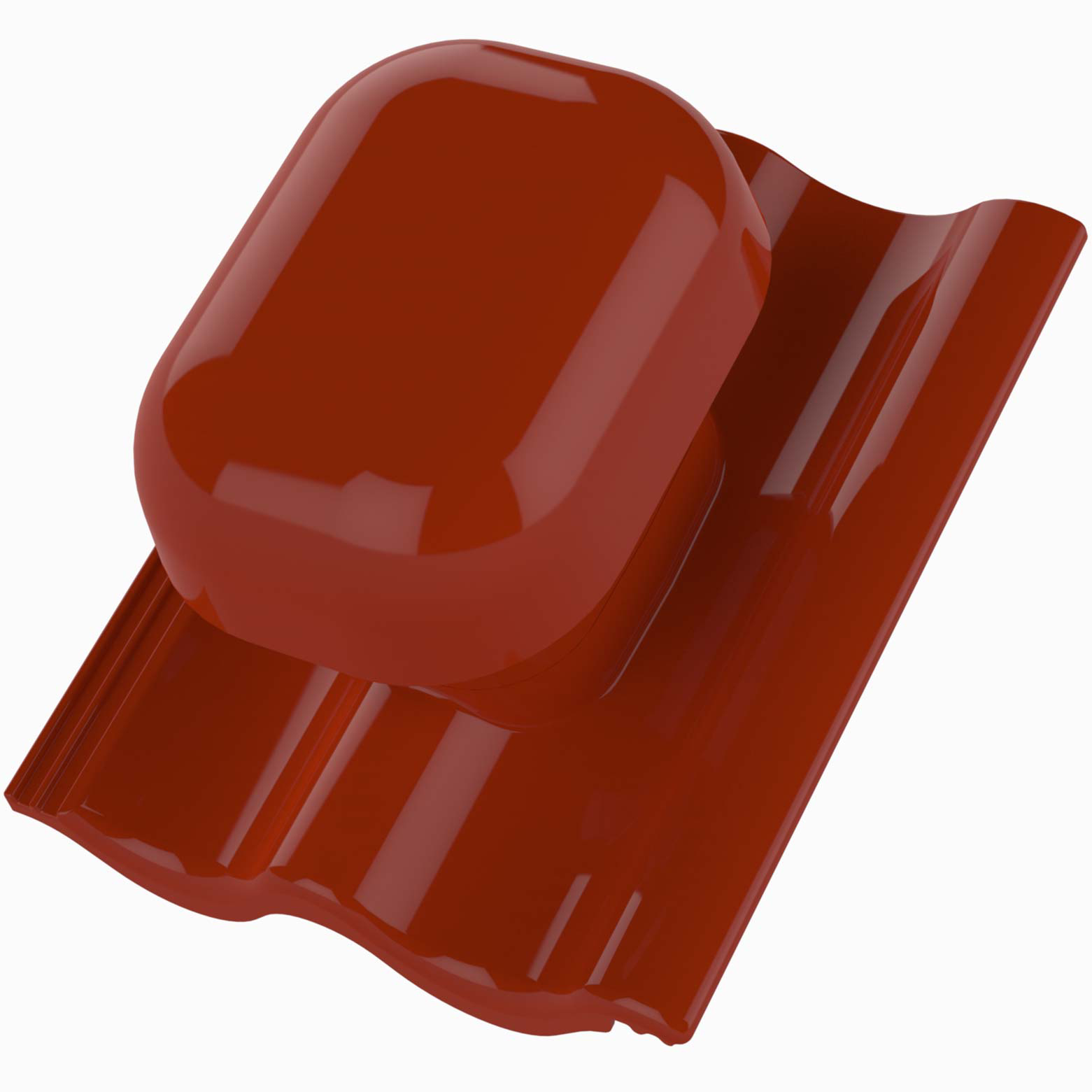 Heuel Alu-Wrasenlüfter DN 150 rot f. BRA Harzer | Dachlüfter