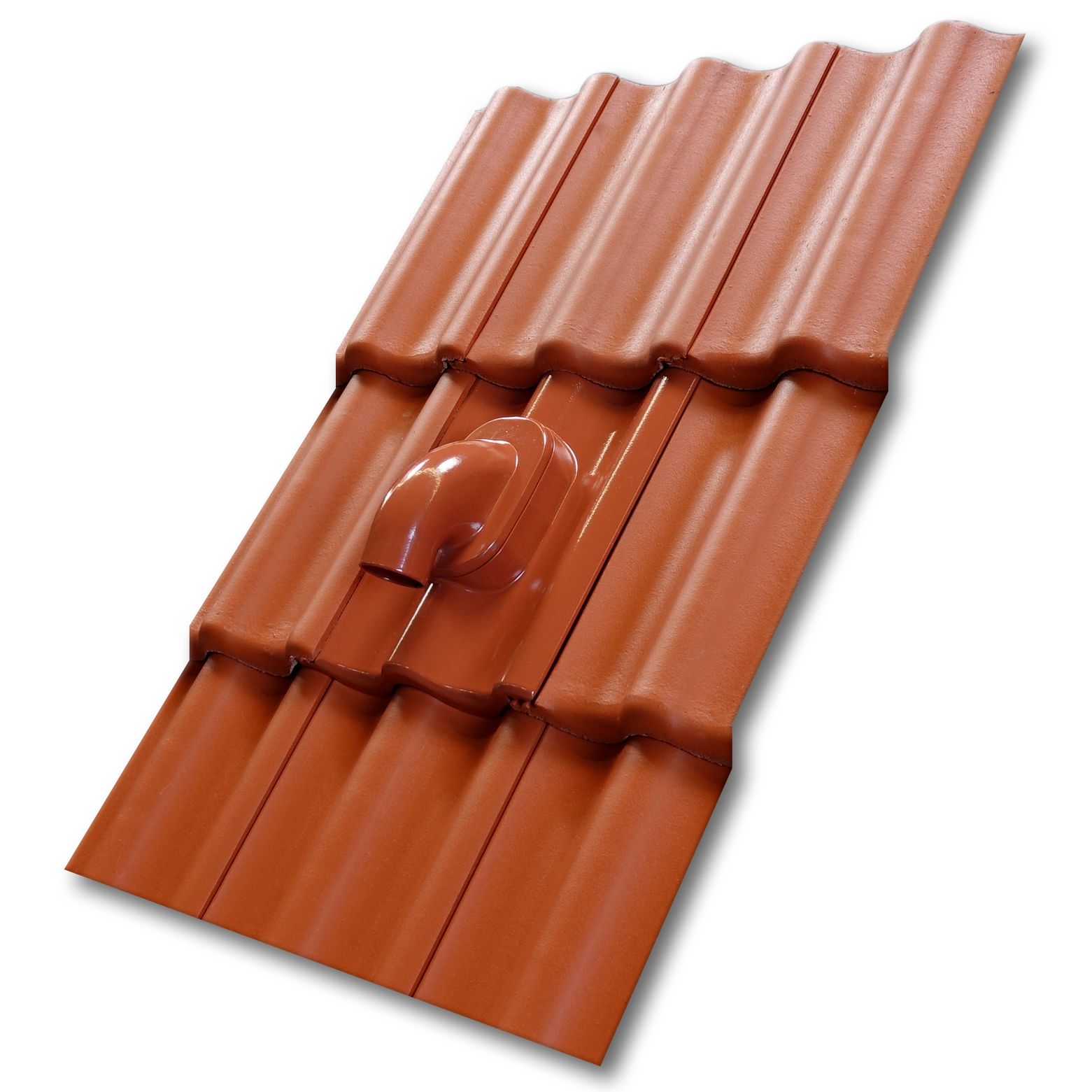 Heuel Solar-/Kabeldurchführung für Braas Harzer 7, Ziegelrot