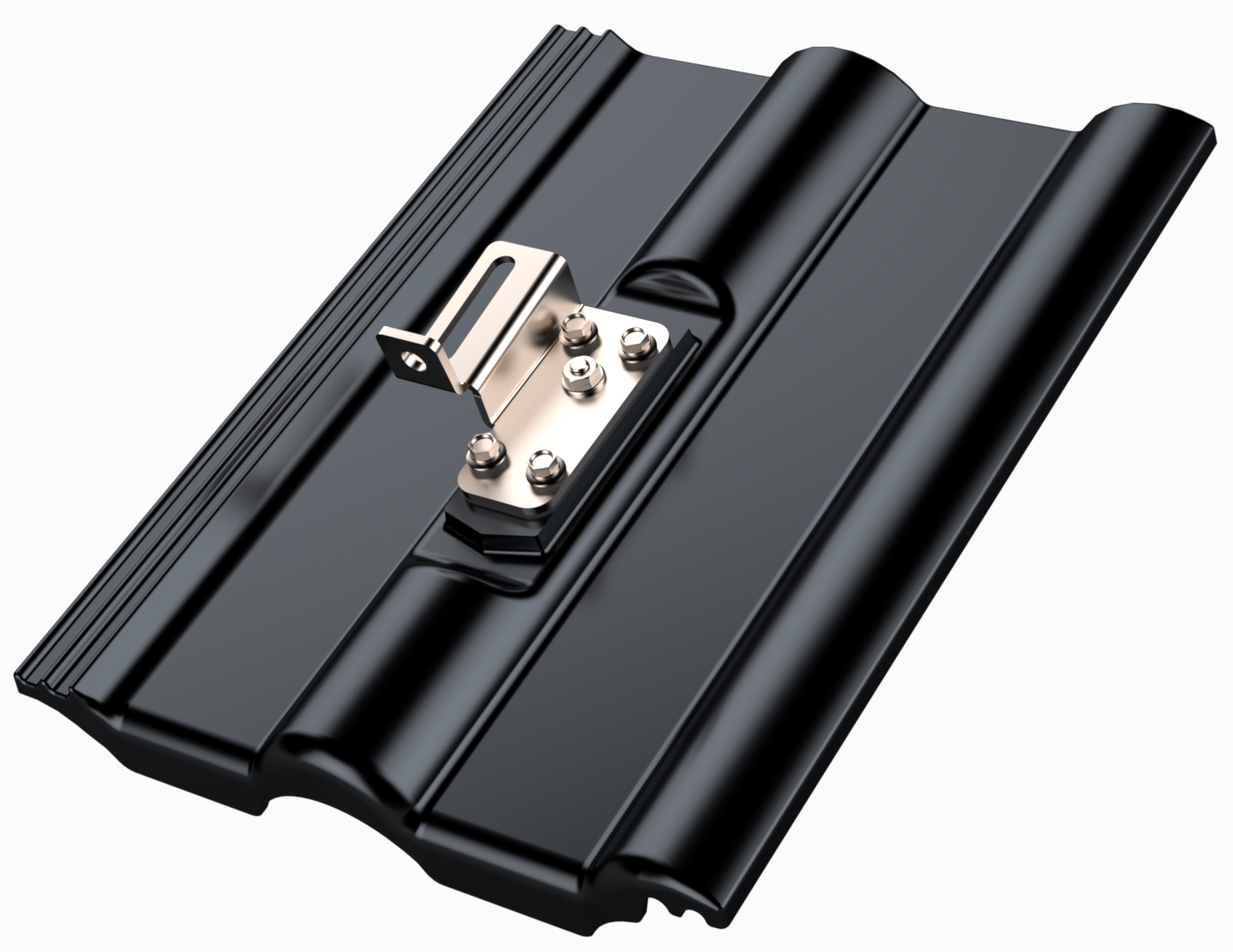 Heuel SOLPAN Solarmodulhalter für Braas Frankfurter - Tiefschwarz