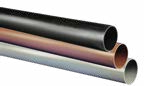 Huppers Standrohr rund DN 100 1m PE schwarz