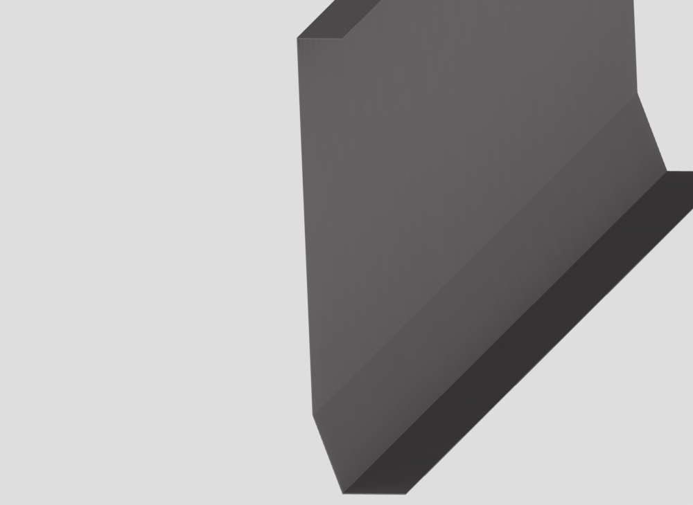 Aufsatzkranz Stahlblech LAMILUX 300x100cm, 70cm, Knick