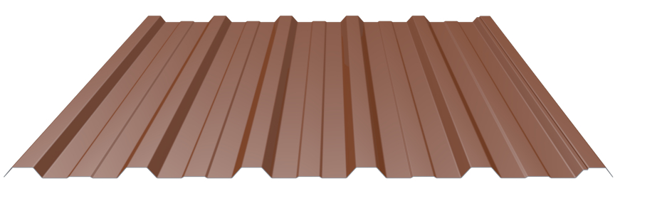MAAS Trapezprofil Dach 22-214 kupferbraun 0,75mm RAL 8004