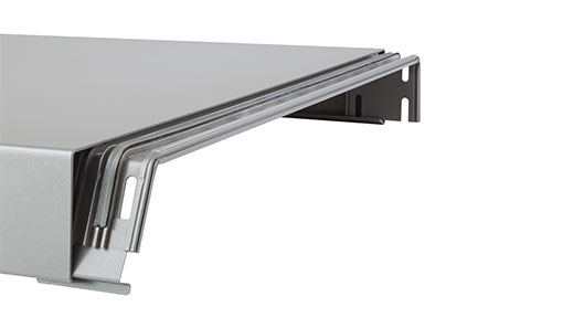 Metallwelt Mauerabdeckung CLIP IT Aluminium 450mm - 1m