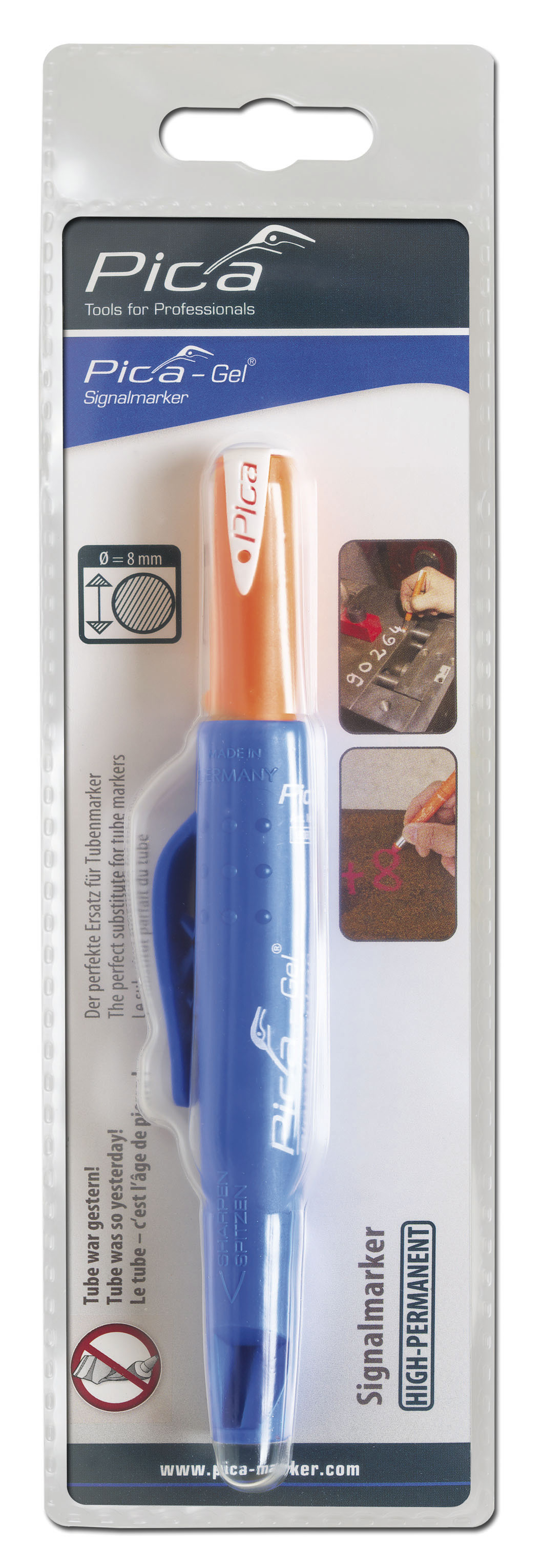 Pica Gel Signalmarker weiß SB-Pack von Pica-Marker