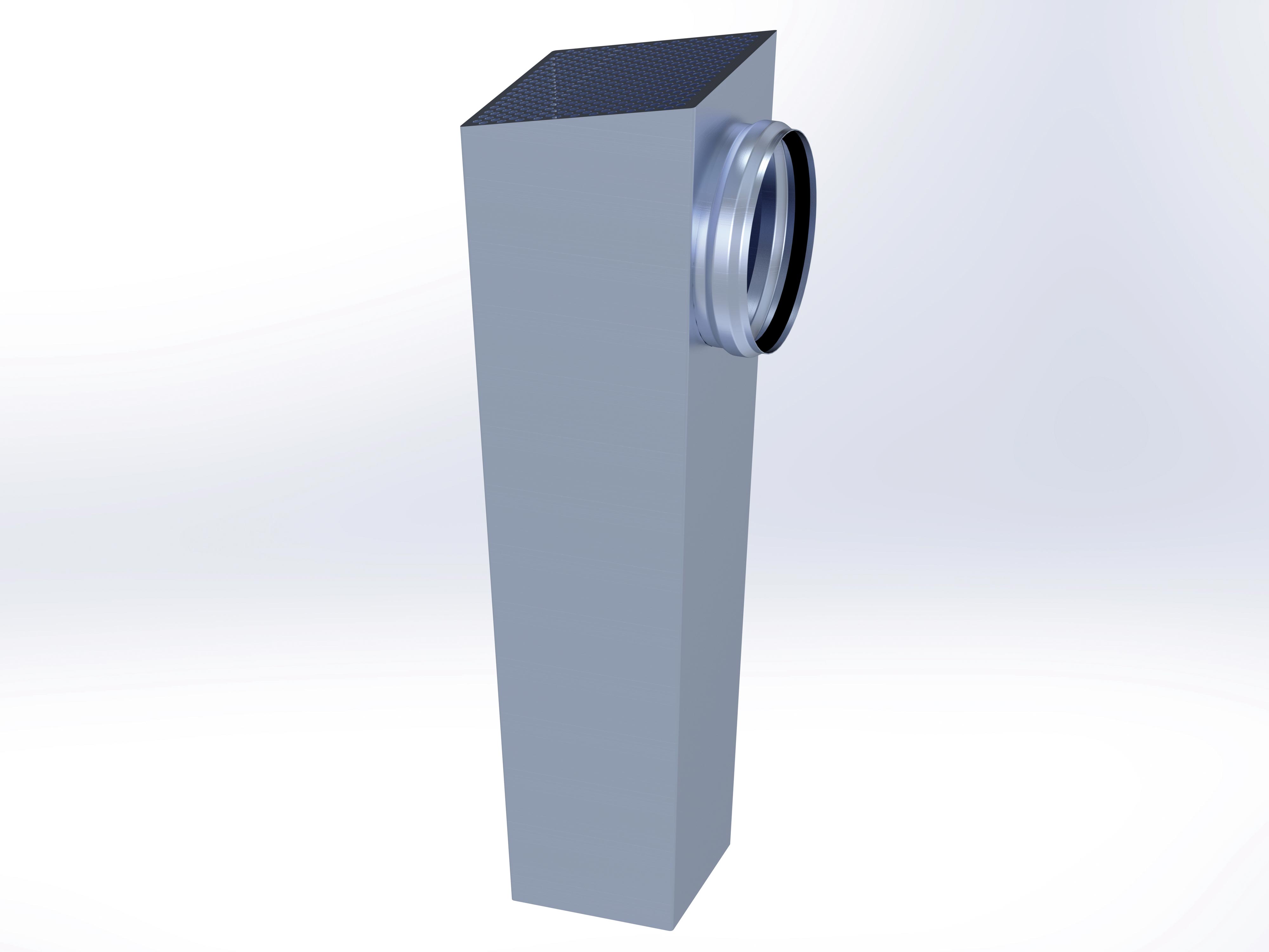 Polybit Rohr-Abzweig Ø90mm Zink vorbewittert 87,5° gemufft