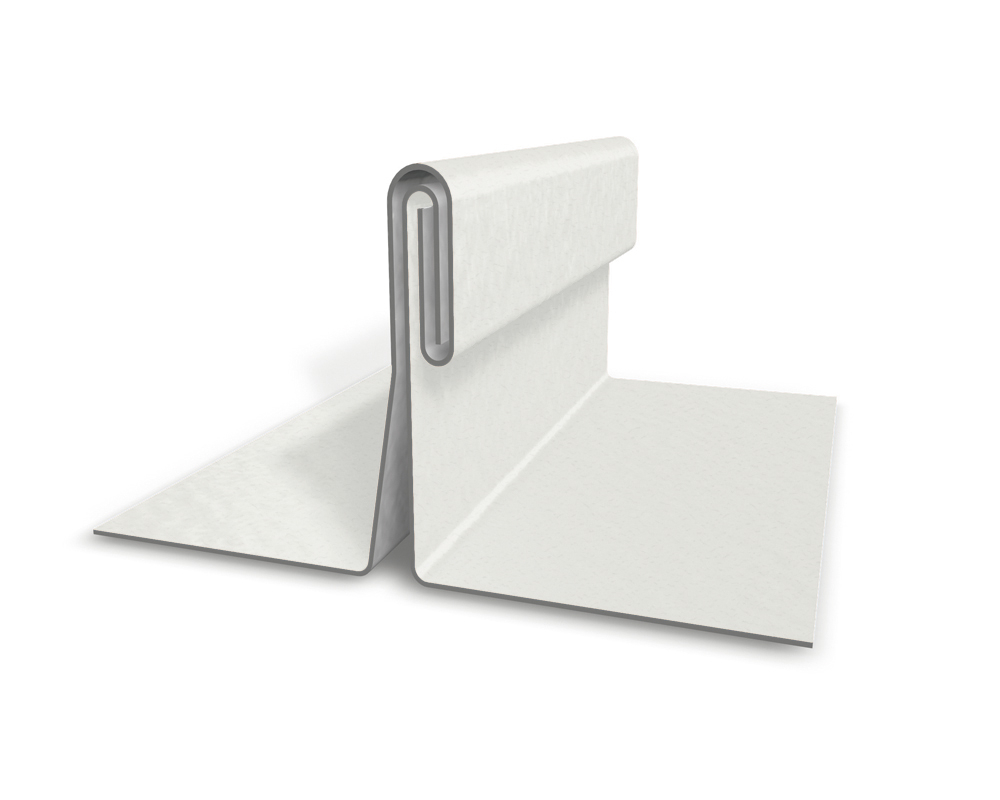 PREFA PREFALZ Color-Band 0,7x1000mm stucco P.10 weiß - Dach- & Fassadenband