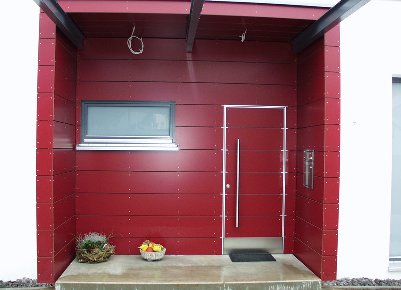 Rockpanel Fassadentafel Colours A2 8mm signalrot RAL 3001