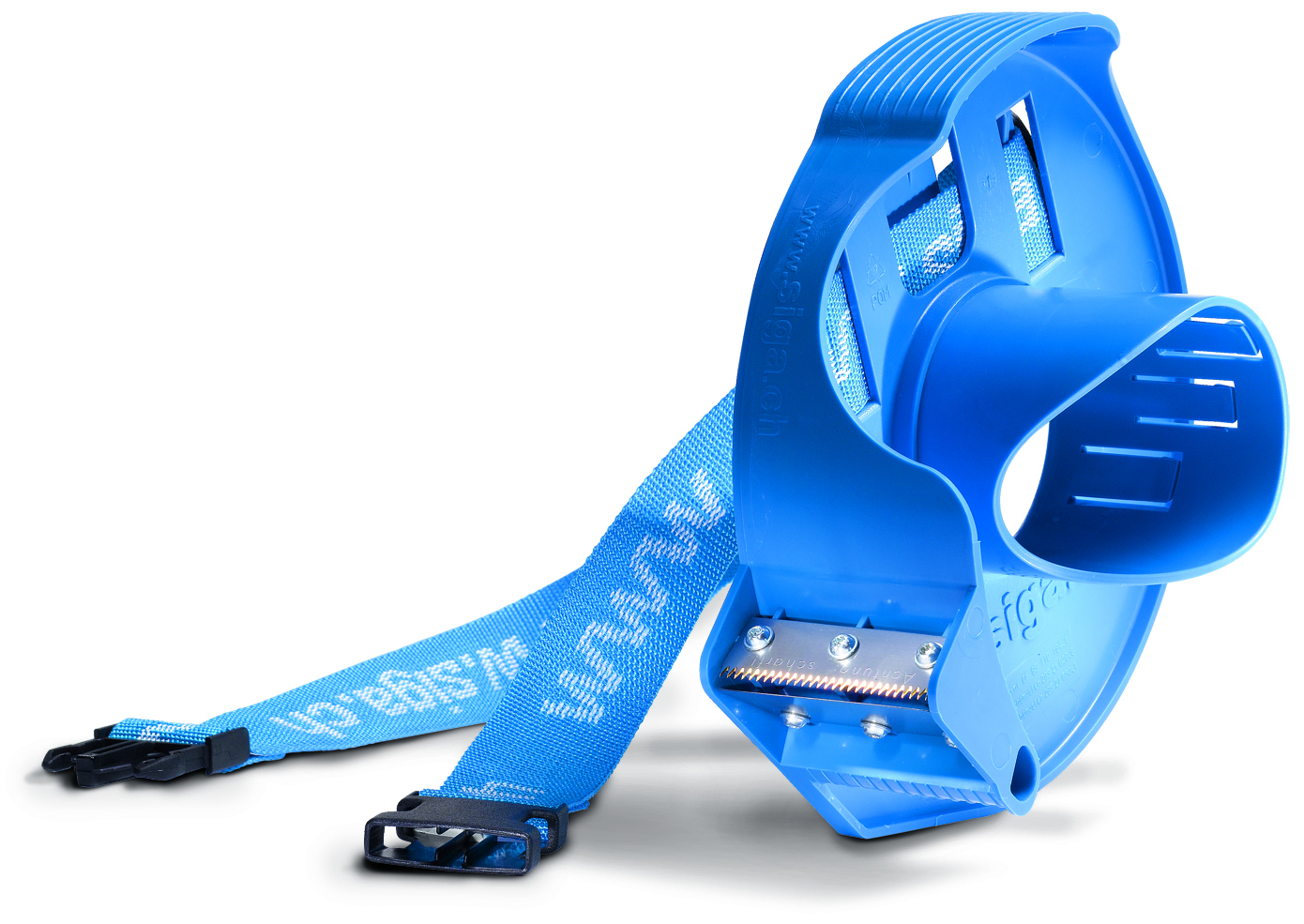 SIGA Klebeband-Abrollgerät mit Gurt | Für Rissan, Sicrall, Twinet & Wigluv