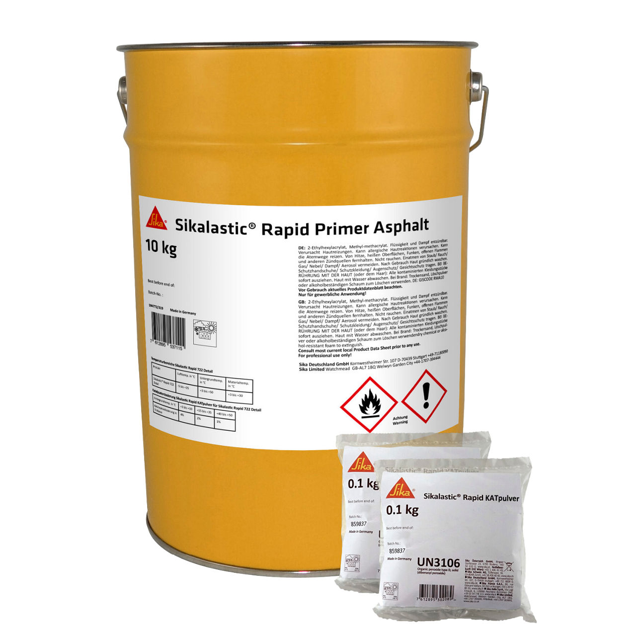 Sika Sikalastic Rapid Primer Asphalt 10 kg – PMMA-Grundierung