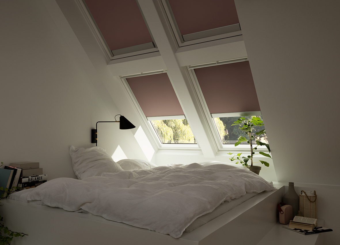 VELUX Rollo Verdunkelung DJ 107 | Weiß | Alu-Schiene