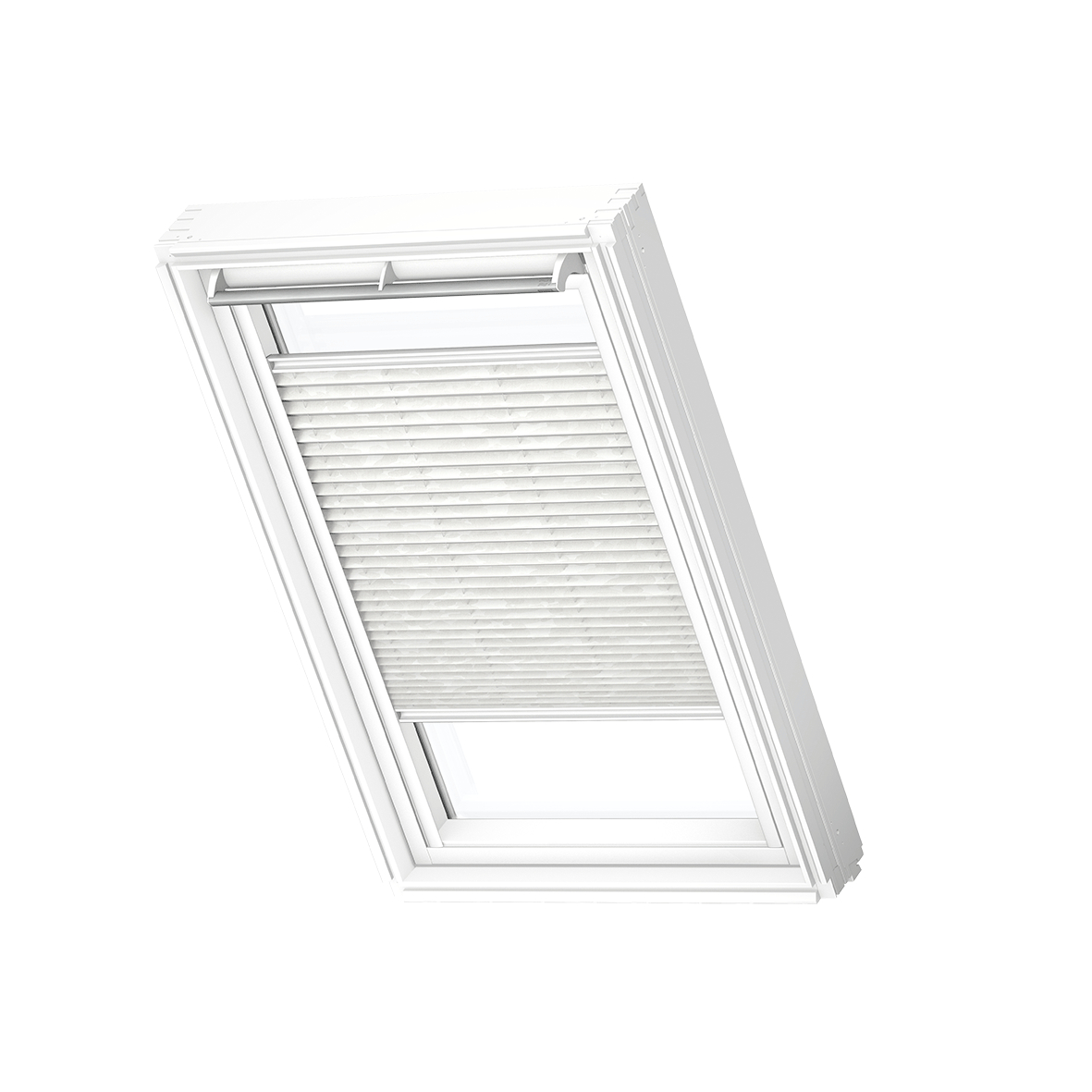 VELUX Plissee FHL M04 1256SWL - Weiß gemustert - Sicht- & Sonnenschutz