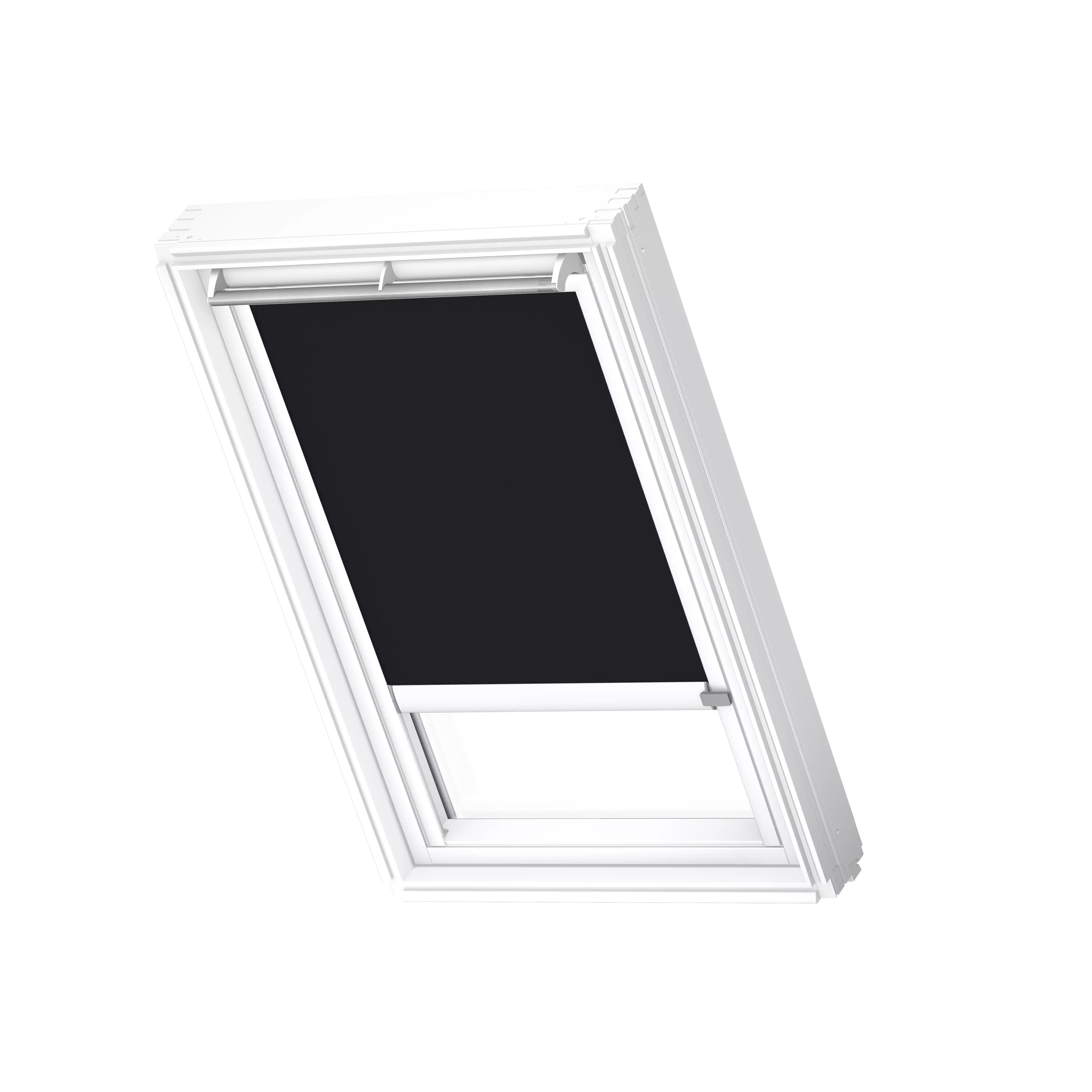 VELUX DSL FK04 3009KWL Verdunkelungsrollo Schwarz Schiene Weiß
