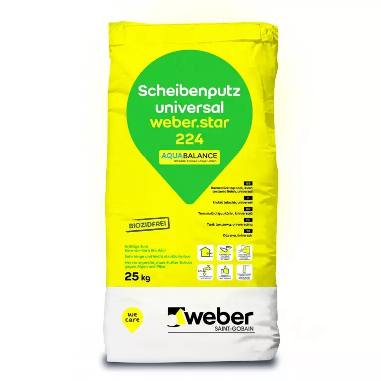 weber.star 224 AquaBalance Putz Weber 25kg Körnung 2mm